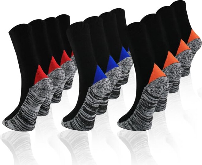 socksberg 12 Pairs of Heavy Duty Mens Work Socks - Safety Boot Socks ...