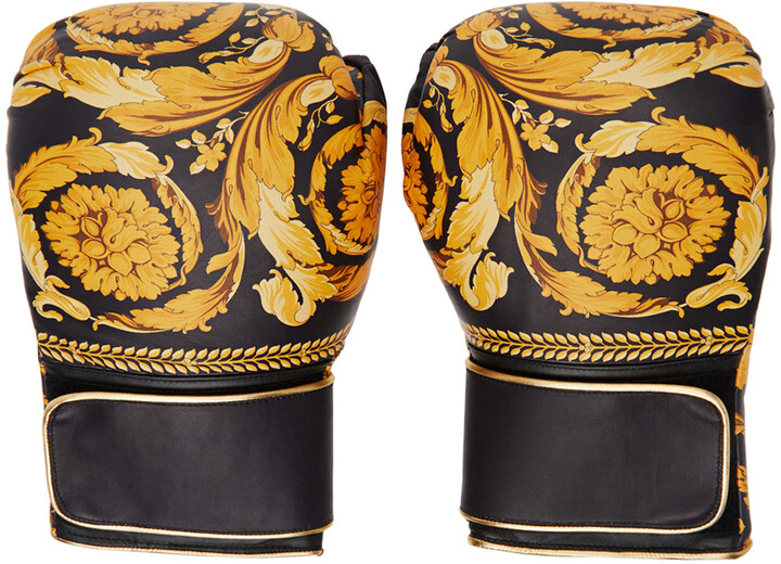 Versace Black Barocco Boxing Gloves - ShopStyle Women's Fashion