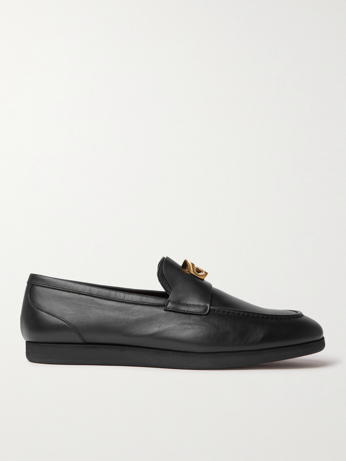 Givenchy Logo-Embellished Leather Loafers - ShopStyle