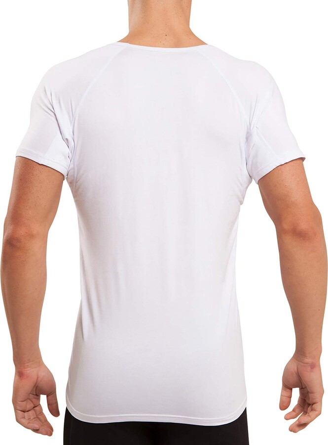 Ejis Sweat Defense Undershirt | V Neck | Underarm & Back Sweat Proof ...