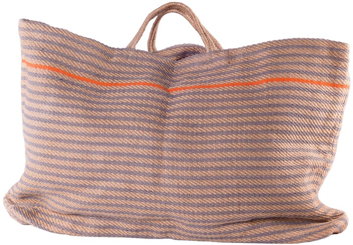 Maison Bengal Extra Large Jute Poresh Hold-all - Horizontal Grey-orange ...