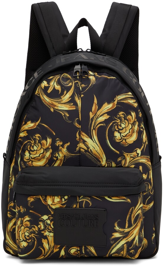 Versace Jeans Couture Black Regalia Baroque Backpack - ShopStyle