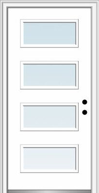 Verona Home Design Spotlight Primed Prehung Fiberglass Front Entry ...