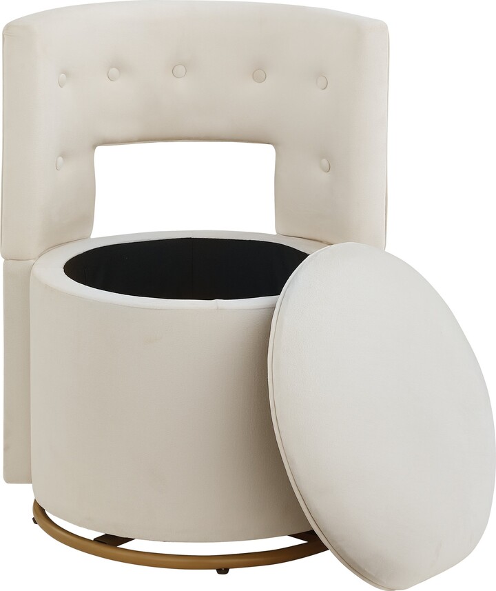 360° Swivel Accent Chair with Storage Function - ShopStyle Armchairs ...