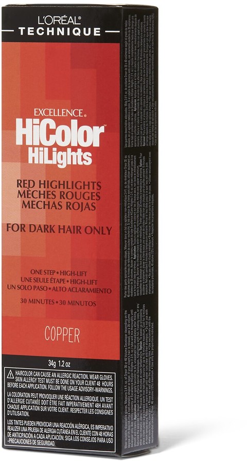 L'oreal Excellence HiColor Red HiLights Copper Permanent Creme Hair ...