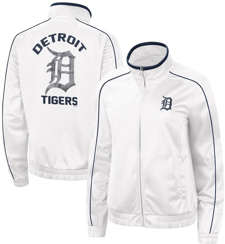 Women's G-iii 4Her by Carl Banks White Detroit Tigers Gamer Full-Zip ...