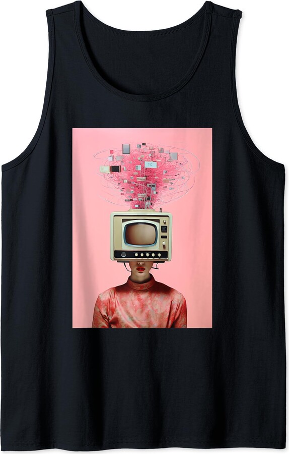 Cursed Weirdcore Aesthetic Designs Woman TV-Head Portrait: Weirdcore ...