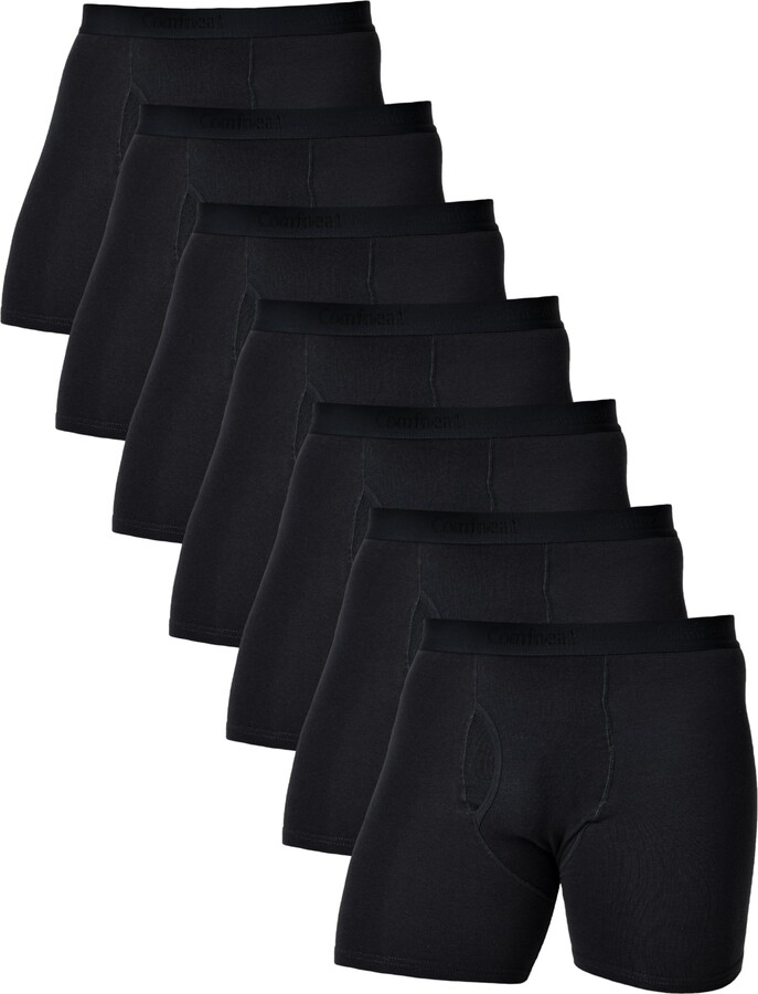 Comfneat Men's Boxer Briefs Stretchy Comfy Underwear Cotton Spandex Tag ...