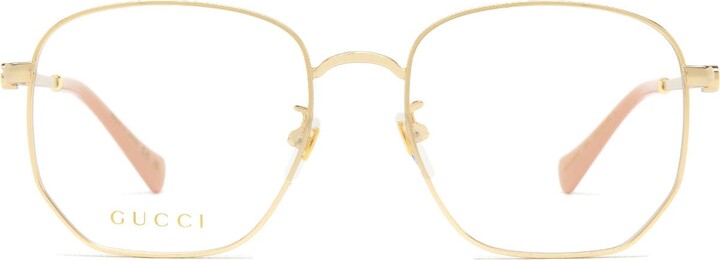 Gucci Eyewear Gg1420ok Gold Glasses - ShopStyle Eyeglasses