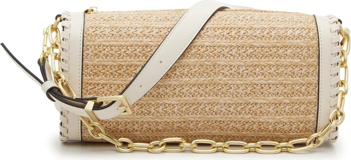 Kelly & Katie Straw Trim Satchel - ShopStyle