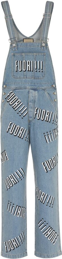 Gucci Denim Overall - ShopStyle Jeans