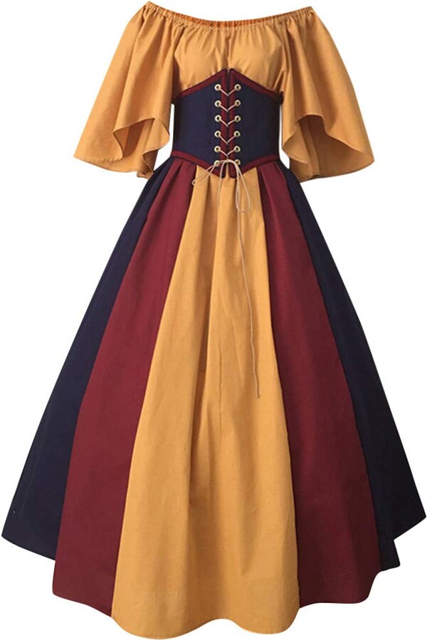 Ronshaho Medieval Servant Costume Women - ShopStyle Dresses