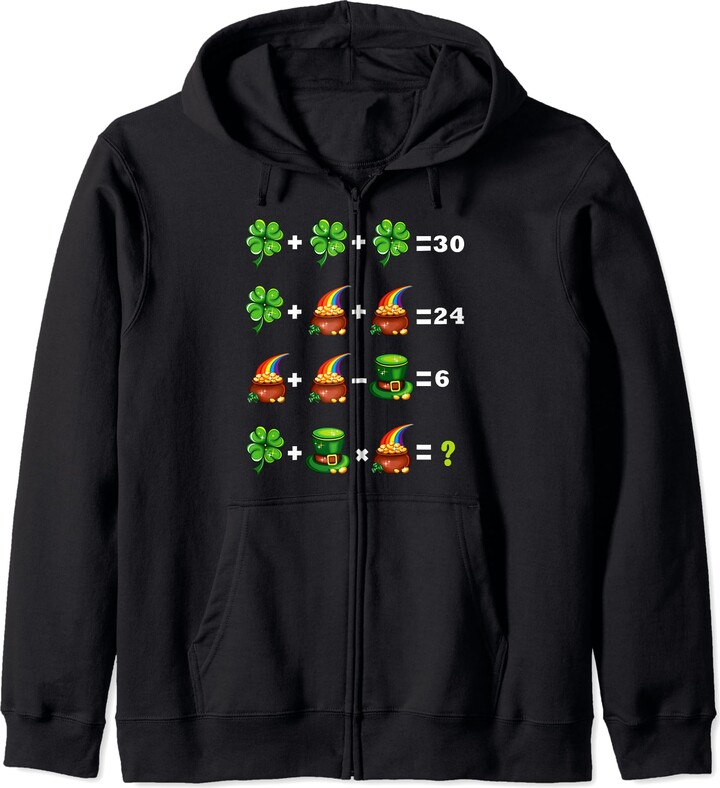 St Patricks Day Four Leaf Clover Shamrock Teacher Funny Math Teacher ...