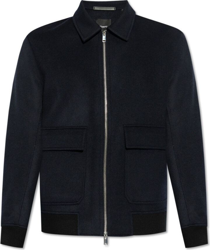 Theory Wool Jacket, , Navy - Blue - ShopStyle