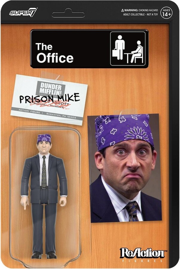 Super 7 Super7 Michael Scott The Office Prison Mike ReAction Figure ...