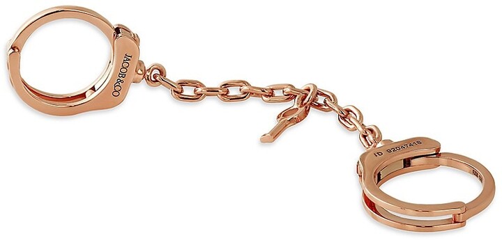 Jacob & co Key Cuff 18K Rose Gold Two-Finger Ring - ShopStyle