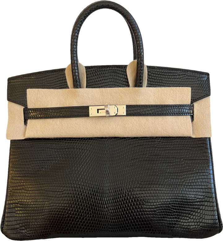 Hermes Birkin 25 lizard handbag - ShopStyle Shoulder Bags
