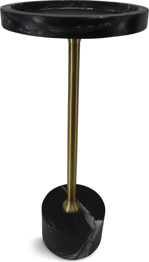 Libra Interiors Marble Top and Base Table with Metal Leg - ShopStyle