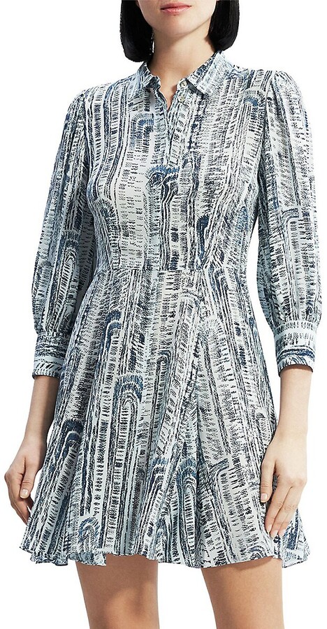 Theory Vol Mini Shirtdress - ShopStyle Day Dresses