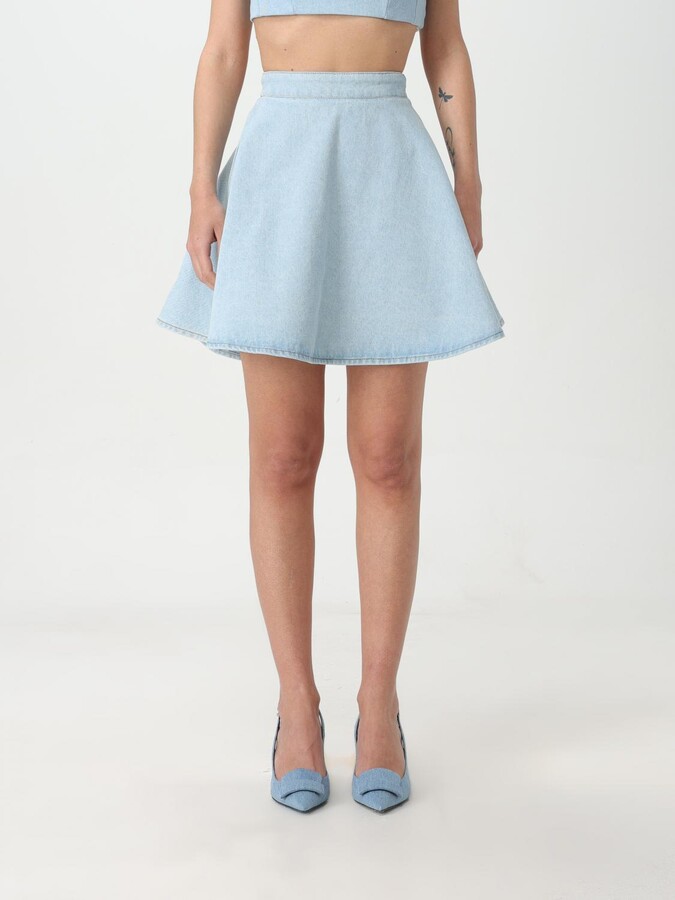 Nina Ricci Skirt Woman color Sky Blue - ShopStyle
