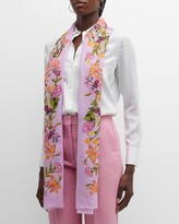 Janavi India Vine Wool-Silk Scarf - ShopStyle Scarves & Wraps