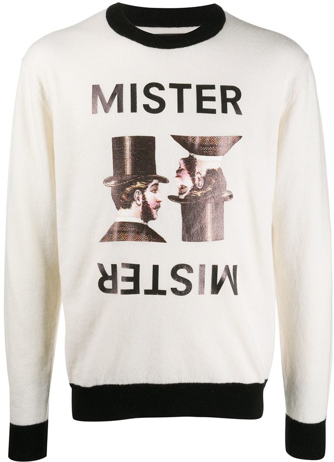 Viktor & Rolf Dandy Intarsia Jumper - ShopStyle Crewneck Sweaters