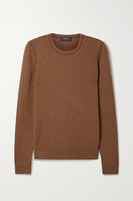 Theory V-neck wool-cashmere blend jumper - ShopStyle Cashmere Sweaters