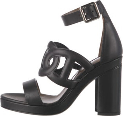 Hermes Leather Sandals - ShopStyle