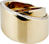 Vhernier Pink Gold Tourbillon Ring with Diamonds - ShopStyle