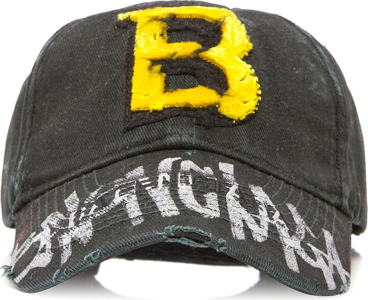 Balenciaga Upcycled Cotton Drill Baseball Cap - ShopStyle Hats