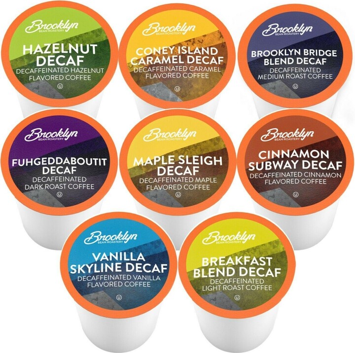 Brooklyn Beans Roastery Brooklyn Bean Roastery, Various Roasts Decaf Pods,2.0 Keurig, Variety ...