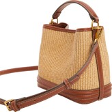 MANGO Raffia Effect Bucket Bag - ShopStyle