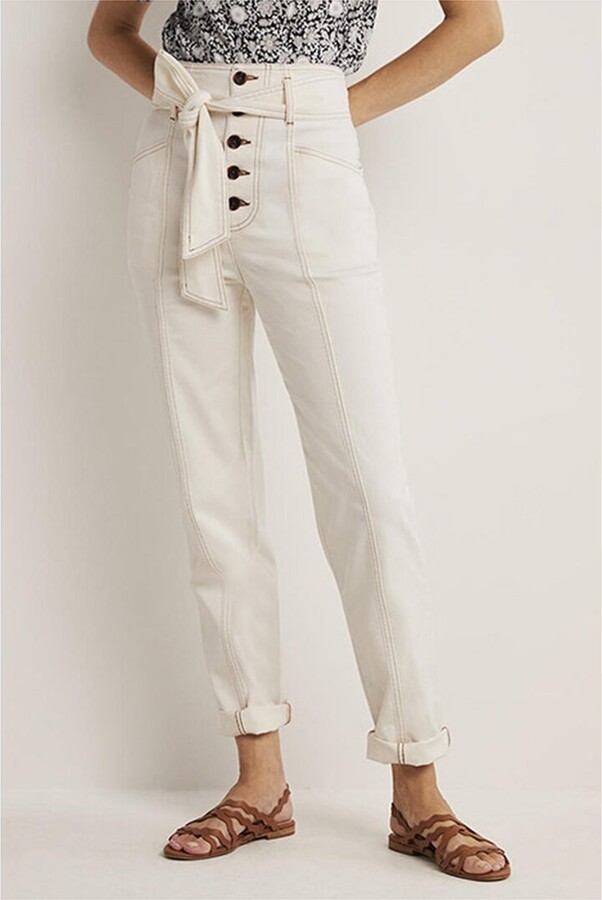 Boden Belted High-Rise Jean - ShopStyle