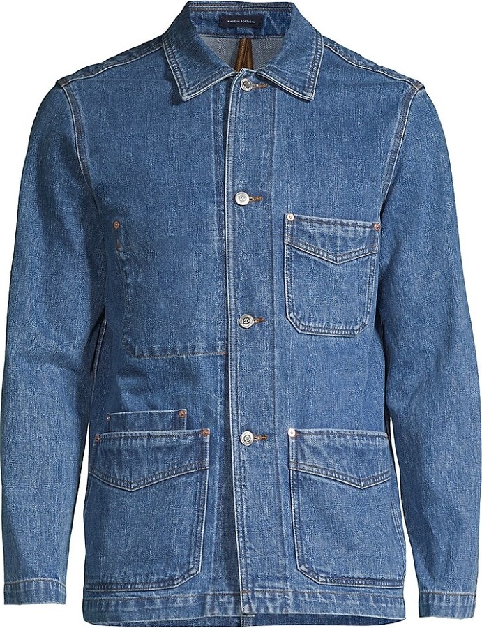 Drakes Selvedge Denim Chore Jacket - ShopStyle