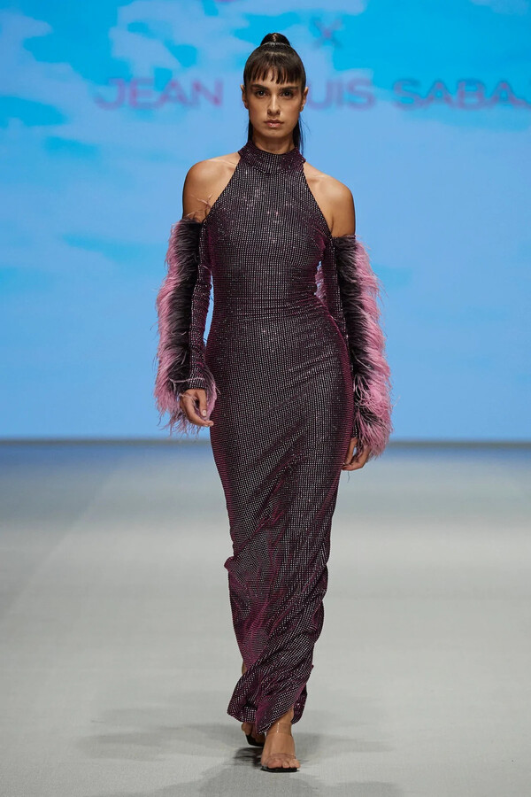 Jean Louis Sabaji Rhinestone and Feathers Gown - ShopStyle Evening Dresses