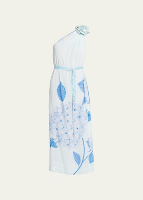 Verandah Hydrangea-Print Toga Maxi Dress - ShopStyle