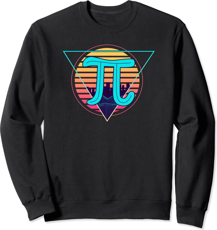 Funny Educational Pi Day Merch For Math Teachers Retro Futuristic Pi ...