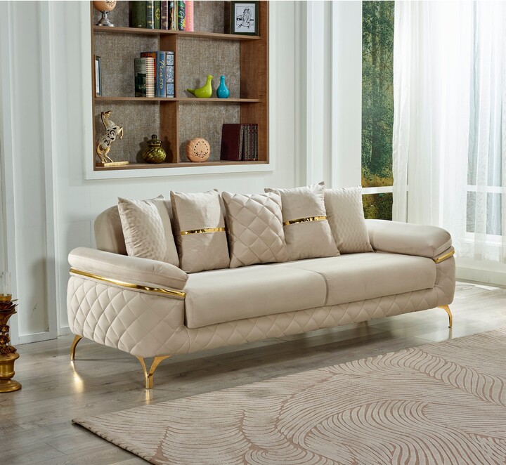 Furnia Orlando Convertible Sleeper 3 Seat Modern Comfortable Sofa ...