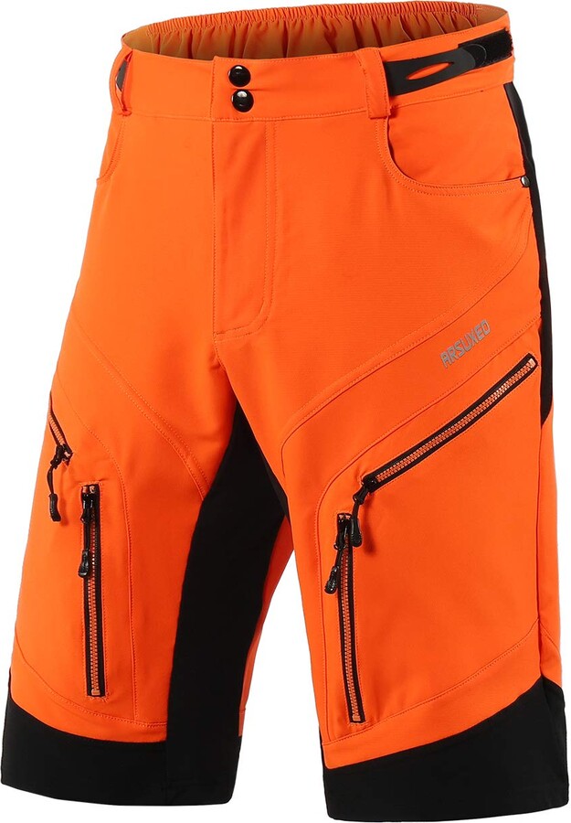 ARSUXEO Cycling Shorts Mens Mountain Bike Shorts Without Padded Cycle Mountain Bike Shorts Water ...