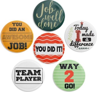 Blue Panda 24 Pack Teacher Appreciation Pins, Rewards for Kids ...