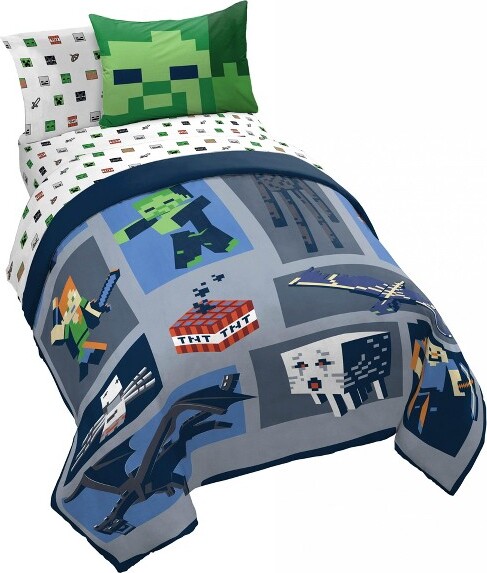 Saturday Park Minecraft Emblematic 100% Organic Cotton Twin Bed Set - ShopStyle