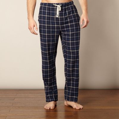 RJR.John Rocha Designer navy checked pyjama bottoms - ShopStyle