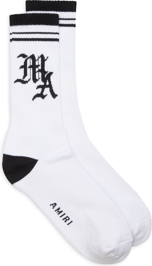Amiri Varsity Crew Socks - ShopStyle