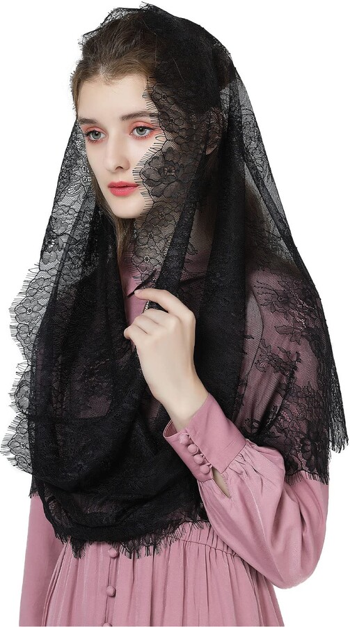 BEAUTELICATE Infinity Mantilla Veil Catholic Church Latin Mass Holy ...