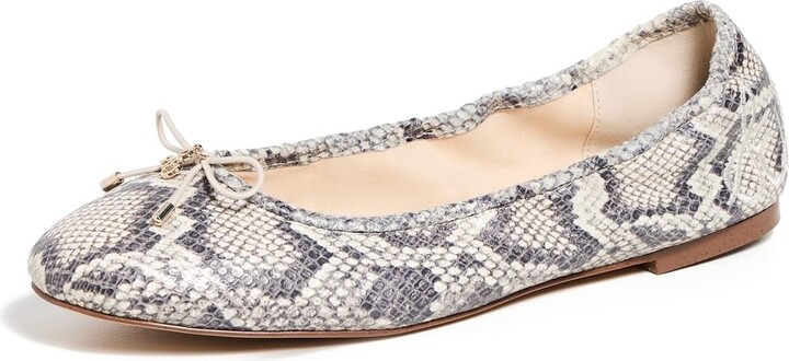 Sam Edelman Women's Felicia Ballet Flat Roccia Python 5 Medium ...