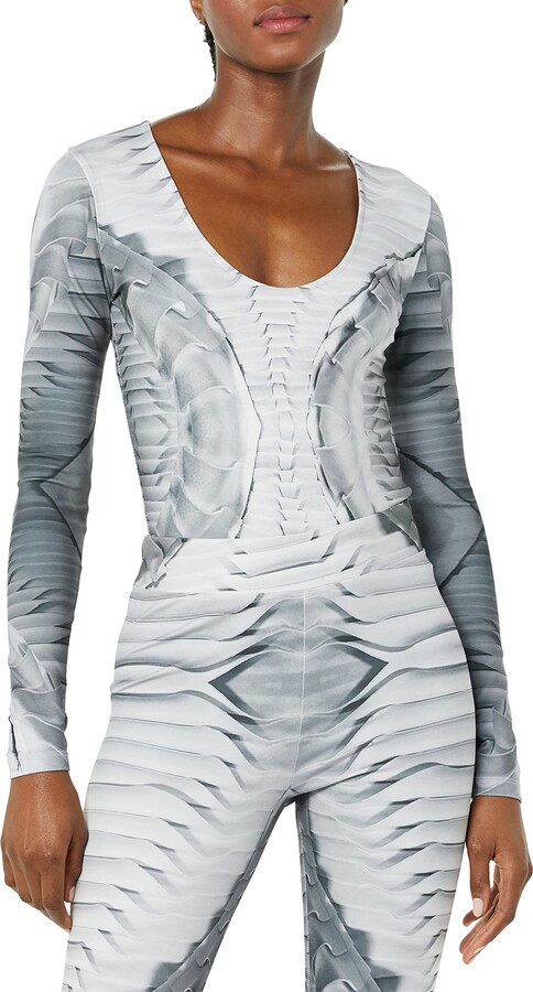 Making the Cut Season 3 Episode 6 Long Sleeve Printed Knit Bodysuit ...