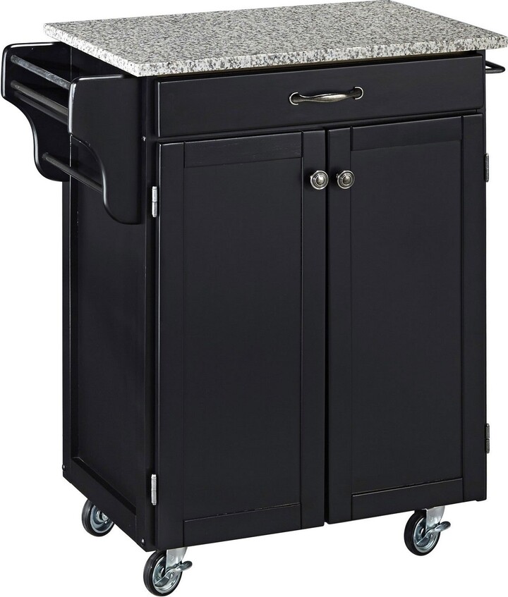 Copper Grove Hilo Cuisine Cart Black Finish Granite Top - ShopStyle