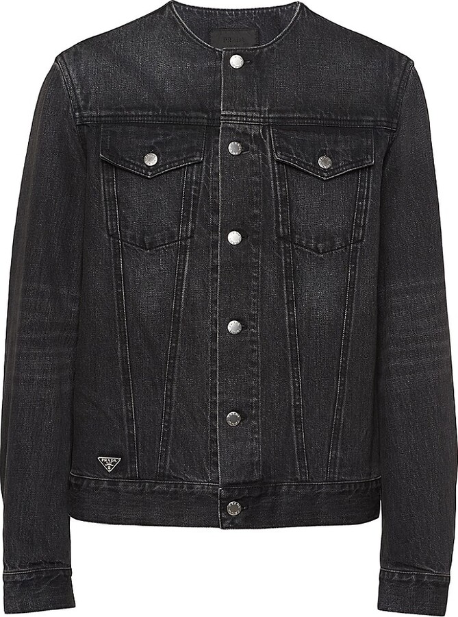 Prada Denim Blouson Jacket - ShopStyle