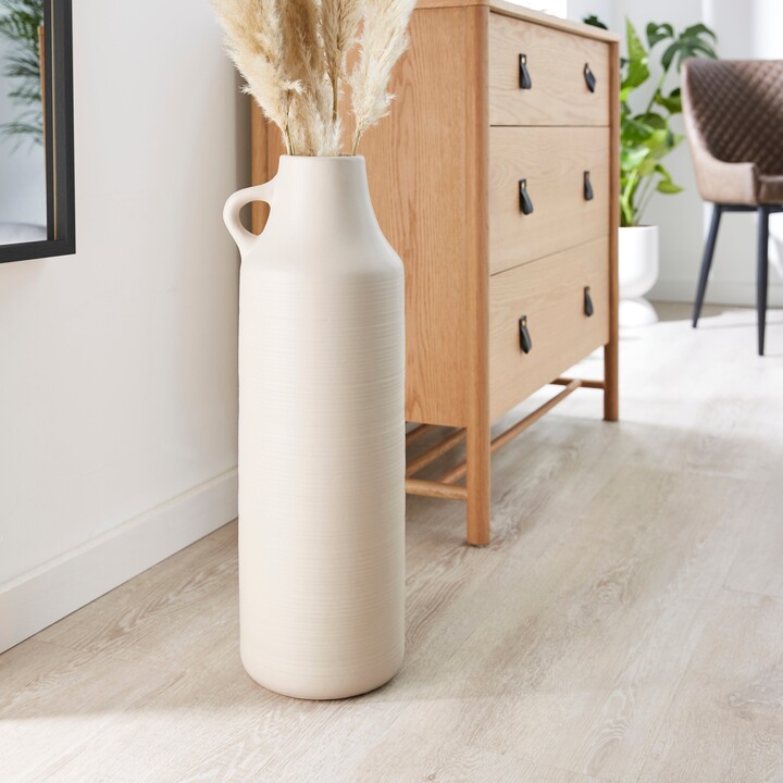 Dunelm Ceramic Vase 58cm White - ShopStyle