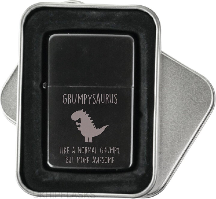 60 SECOND MAKEOVER Grumpy Black Flip Lighter Grumpysaurus Like A Normal ...